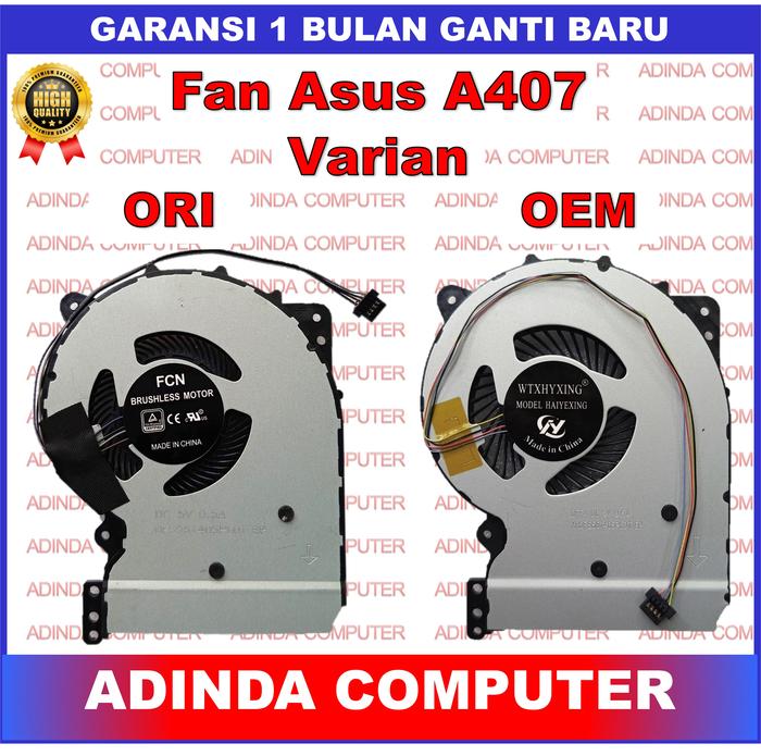Jual Fan Asus Vivobook A407 A507 X407 X407M X407U X407UA OEM ORI - ORI ...