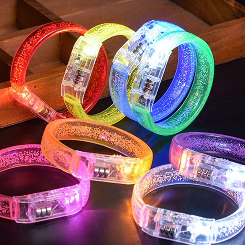 1 Pc Glow In The Dark Bangle Led Bracelet Led Light Up Bracelets ...