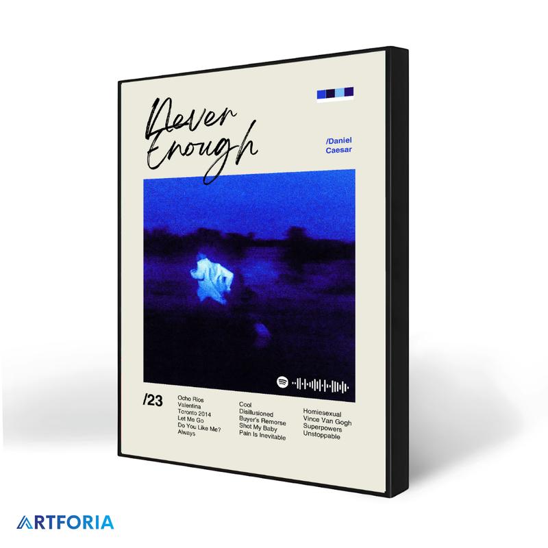 Poster Daniel Caesar - Never Enough Cover Album Frameblock - Shop ...