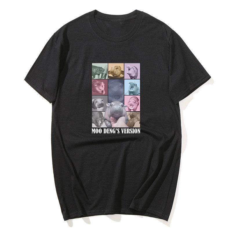 Kawaii Moo Deng Baby Hippo The Eras Tour T Shirt Funny Men/women ...
