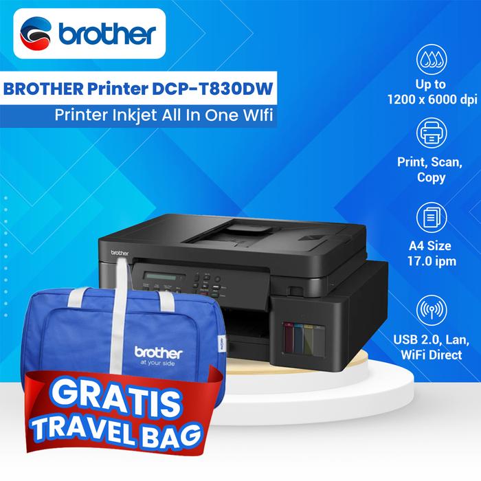 Promo BROTHER Printer Inkjet DCP-T830DW All In One WIfi (Pengganti DCP ...