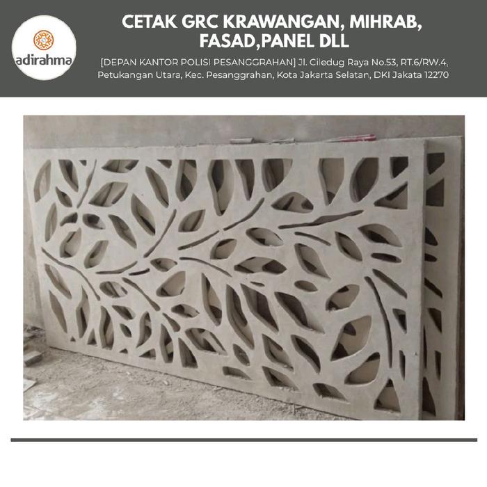 Jual GRC Krawangan Ornamen Dinding Beton Eksterior Bangunan - Jakarta ...