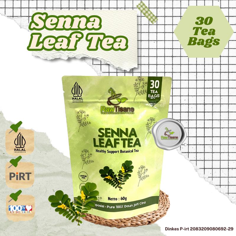 RawTisane Teh Daun Sena 30 Tea Bags - Teh Hijau, Jeruk Kering, & Bunga ...