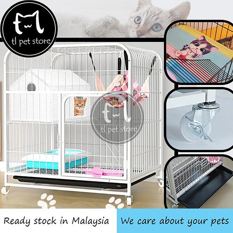 TL Saiz XL Sangkar Kucing Square Tube 2 Tingkat Rumah Kucing - TikTok ...