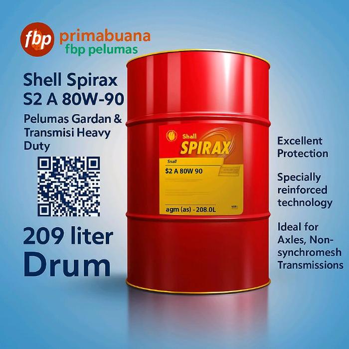 Jual Shell Spirax S2 A 80W-90 Oli Gardan GL-5 Berkualitas Tinggi 209 ...