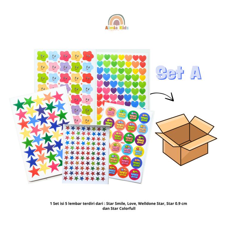 Almia Kids - Bundling Set Isi 5 Lembar Sticker Reward/Stiker Apresiasi ...