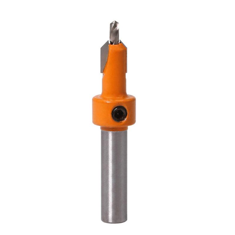 8/10mm Shank HSS Woodworking Countersink Router Bit Set Scre - TikTok ...