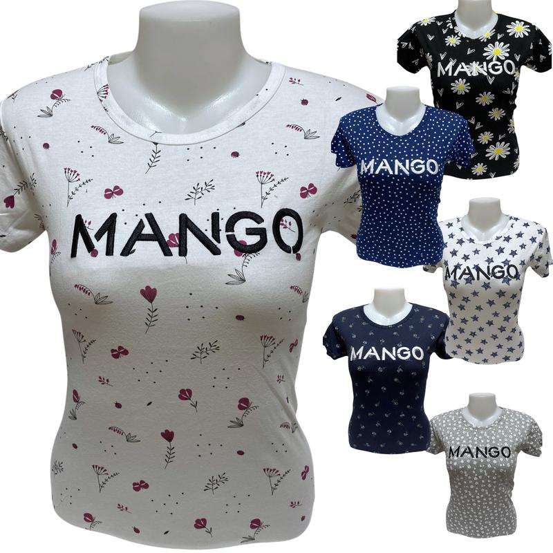 6E M.A. Women's Embroidered Overrun T-Shirt in Fabric Fit Style ...