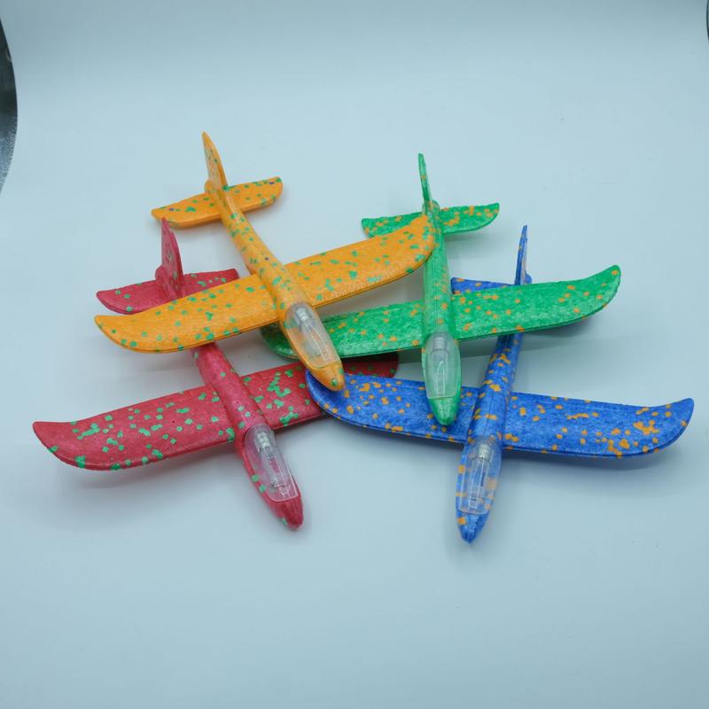 Kids Hand Toss Airplane DIY Toy Flying Glider Foam Airplane Model ...