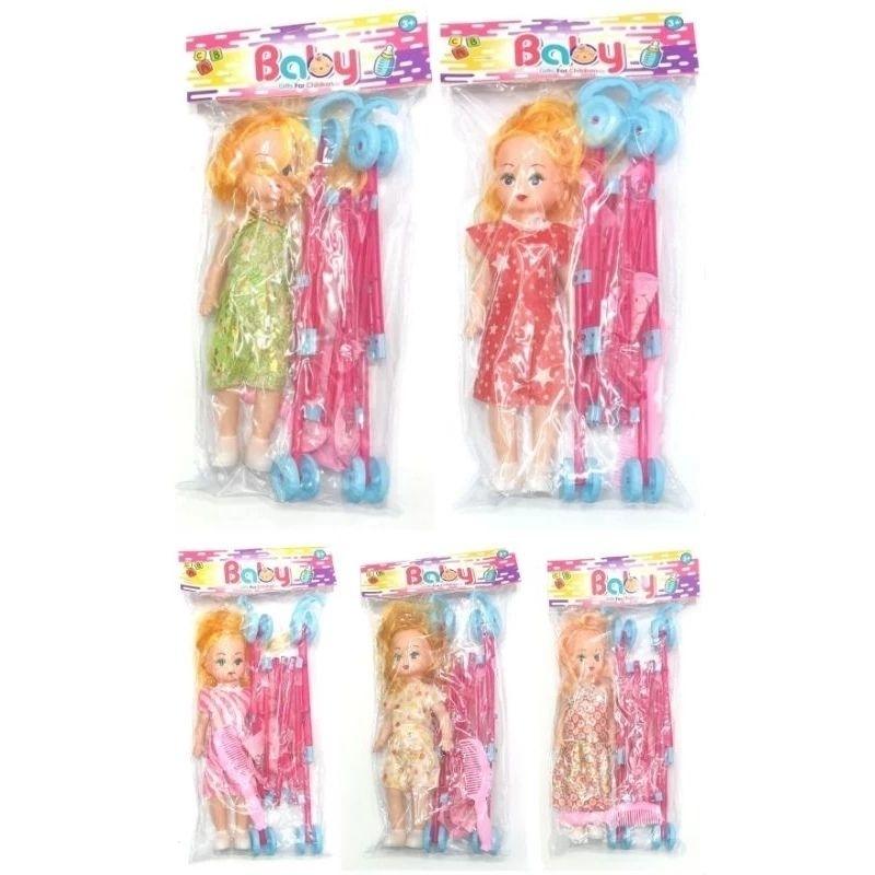 Doll &Troley Toy For Girl TC12-1/Anak Patung &Trolli Mainan Kanak-Kanak ...