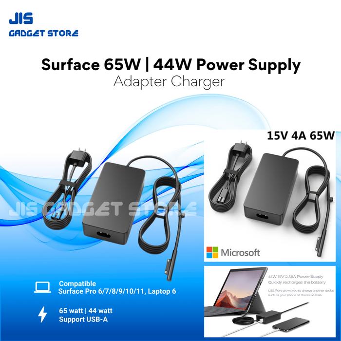 Jual Microsoft Surface Power Supply Charger 65w / 44W for Surface Pro ...