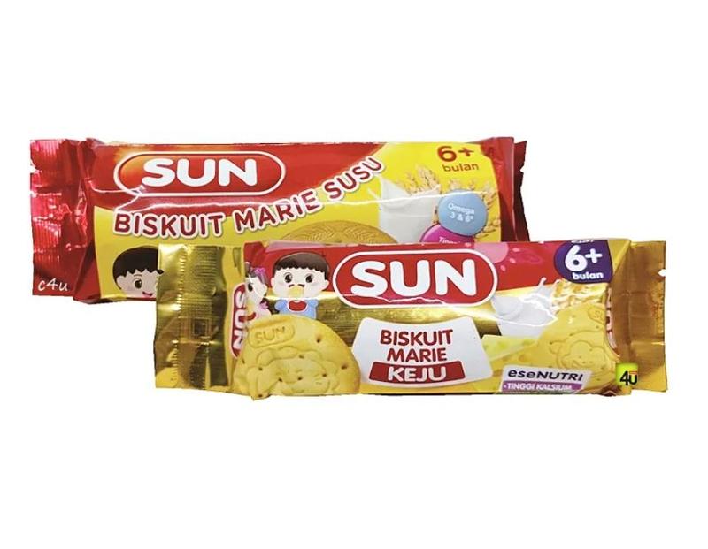 Biskuit SUN Marie Susu (UNTUK BAYI USIA DIATAS 6 BULAN) / BISKUIT ...