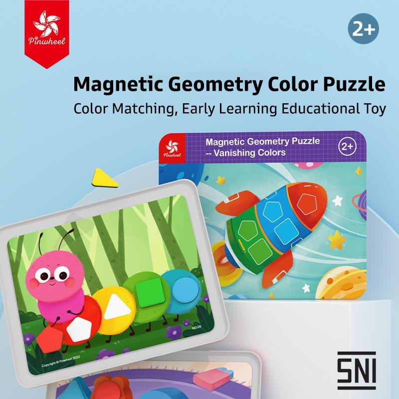 Pinwheel Magnetic Geometry Color Puzzle Mainan Edukasi Anak - Shop ...