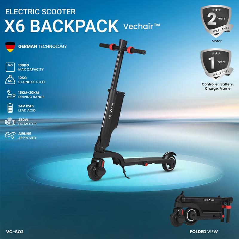 Electric Scooter X6 Backpack Vechair. Suitable for working, travel ...