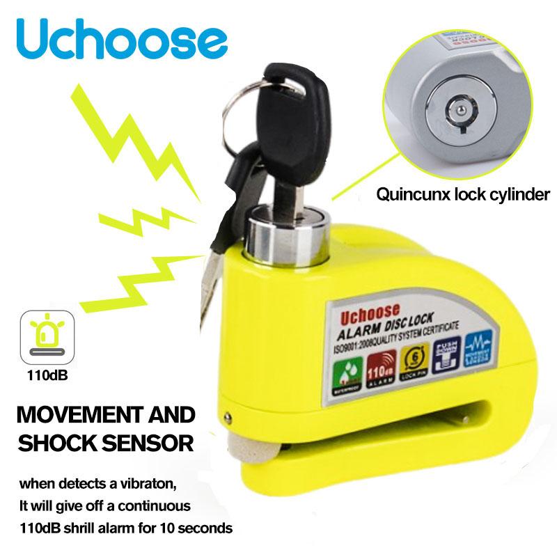 Universal motorcycle alarm lock waterproof automatic alarm lock disc ...