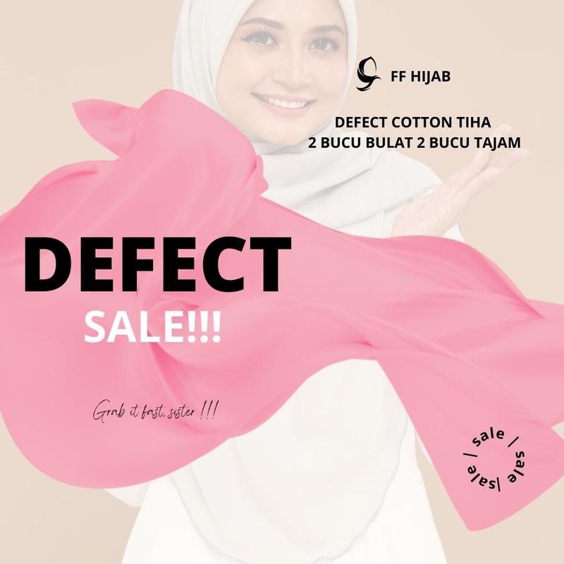 DEFECT BAWAL COTTON TIHA (CLEARANCE STOCK) 2 BUCU TAJAM 2 BUCU BULAT ...