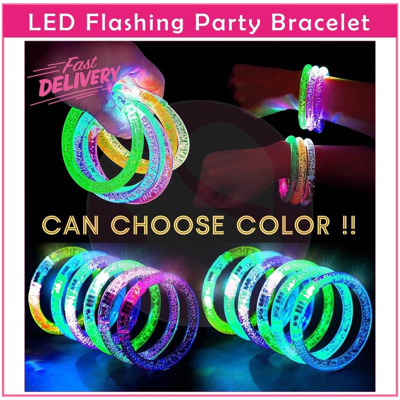 [READY STOCK] LED Flashing Bracelet Acrylic Glow In The Dark - TikTok ...