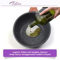 Promo Tifale CREAM Sauce Pan 20 cm - Coating Granite Anti Lengket ...