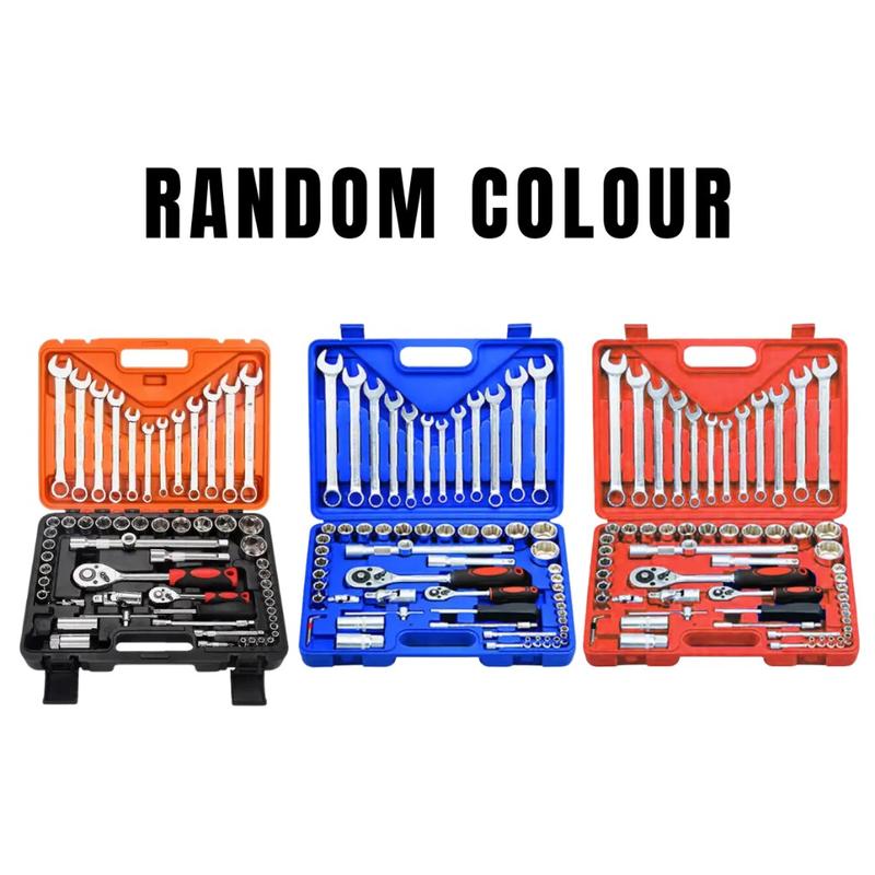 61pcs Combination Spanner Set Socket Ratchet Wrench Socket Set - TikTok ...