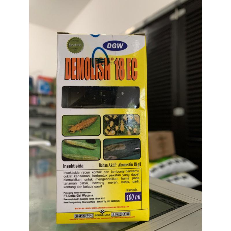 Demolish 18 EC 100 ml Insektisida Abamektin Atasi Keriting (Bonus Kaos ...