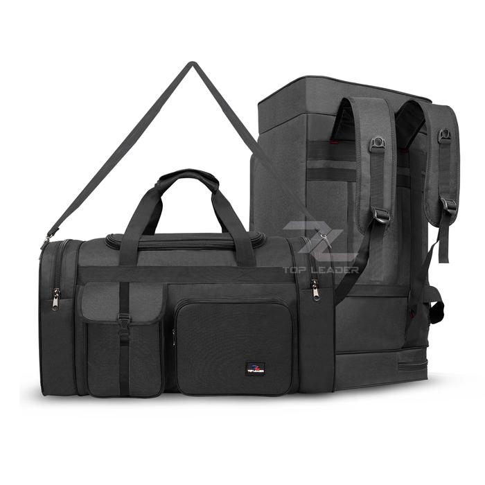 Promo TOP LEADER Travel Bag Kapasitas 60L Bisa Ransel Tas Duffel Multi ...
