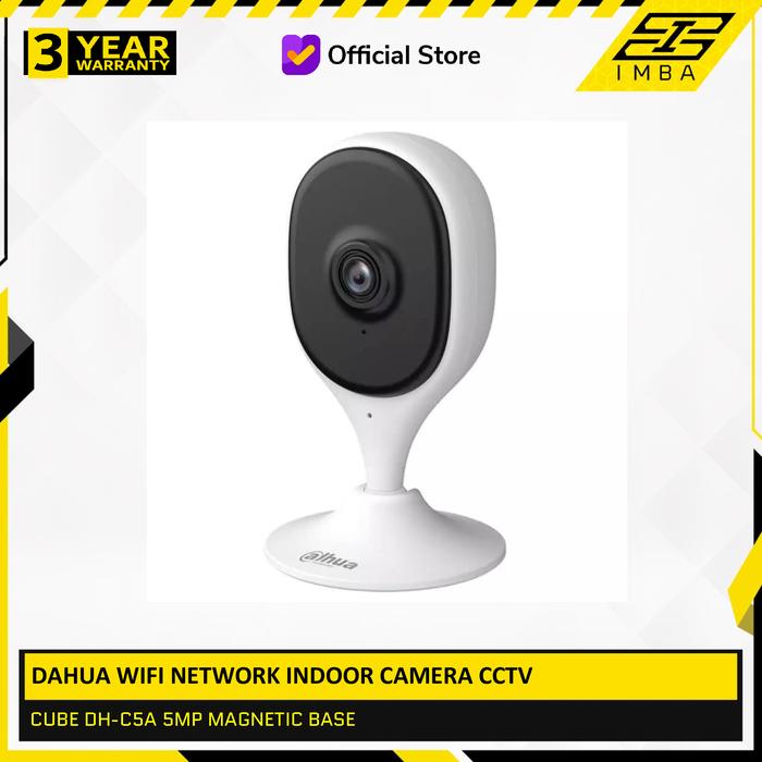 Promo DAHUA CUBE DH-C5A WIFI NETWORK INDOOR CAMERA CCTV 5MP MAGNETIC ...