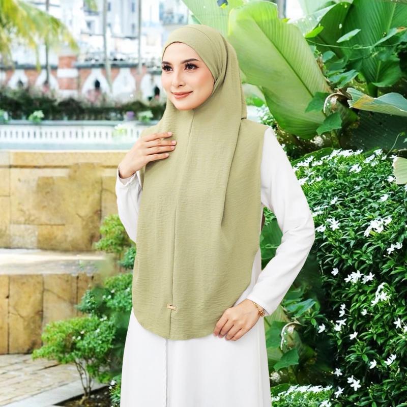 Tudung khimar umrah labuh slimfit cey ironless bidang 55 Hijab - TikTok ...