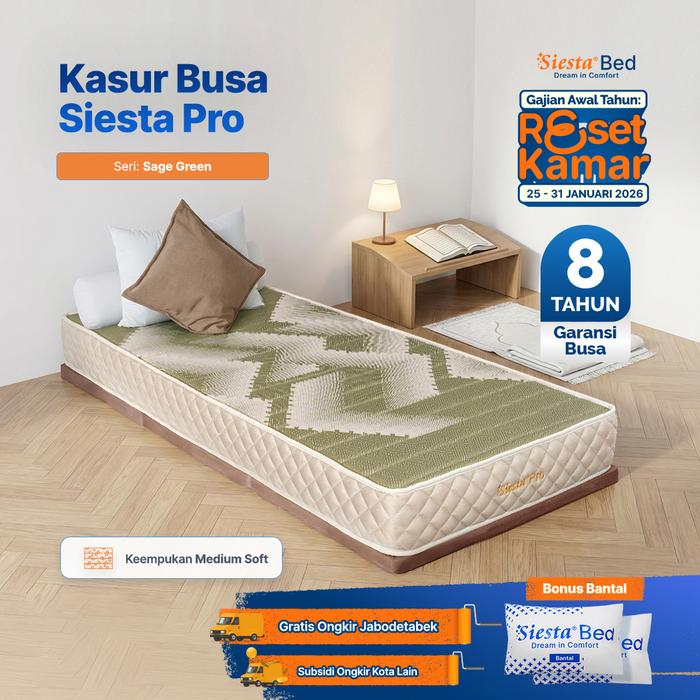 Promo Kasur Busa Kos / Santri 90x200 | Siesta Pro Sage Green | Empuk ...