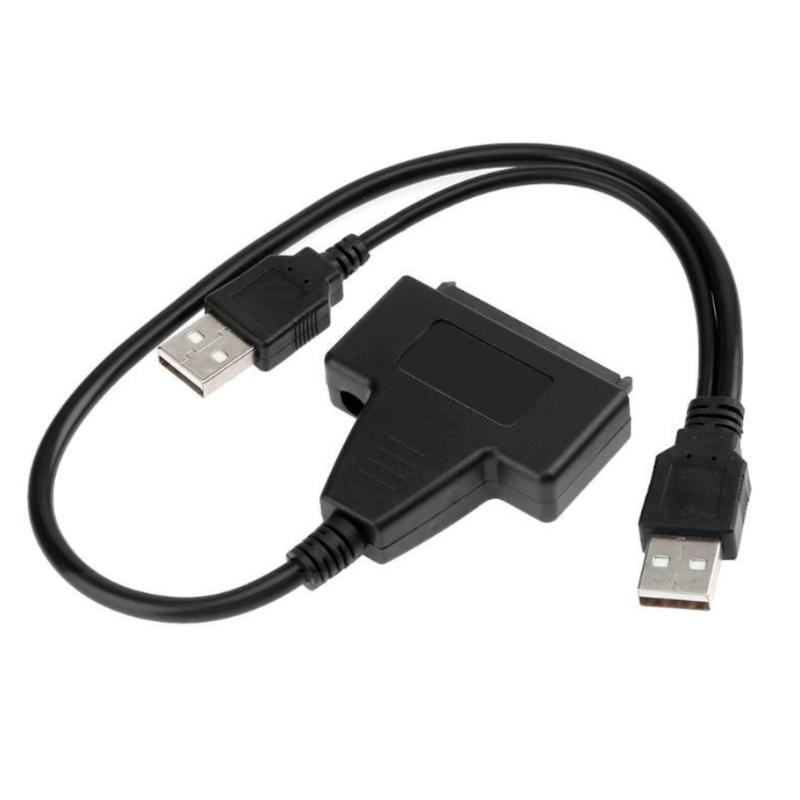 Yumali Dual USB 20 to SATA 7+15Pin Adapter Cable Converter for - TikTok ...