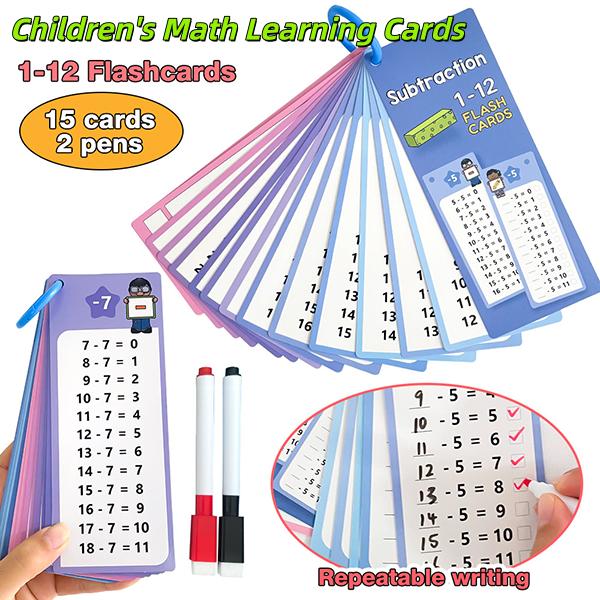 Reusable Multiplication Flash Cards 0-12 | Math Practice Kit - TikTok ...