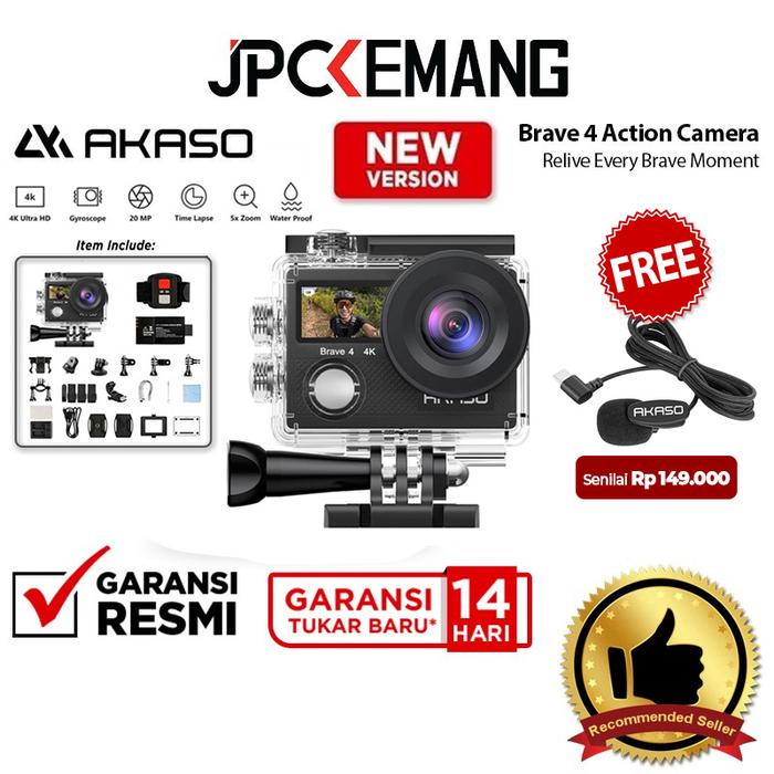 Promo Akaso Brave 4 New Version 4K Action Cam Brave4 Action Camera ...