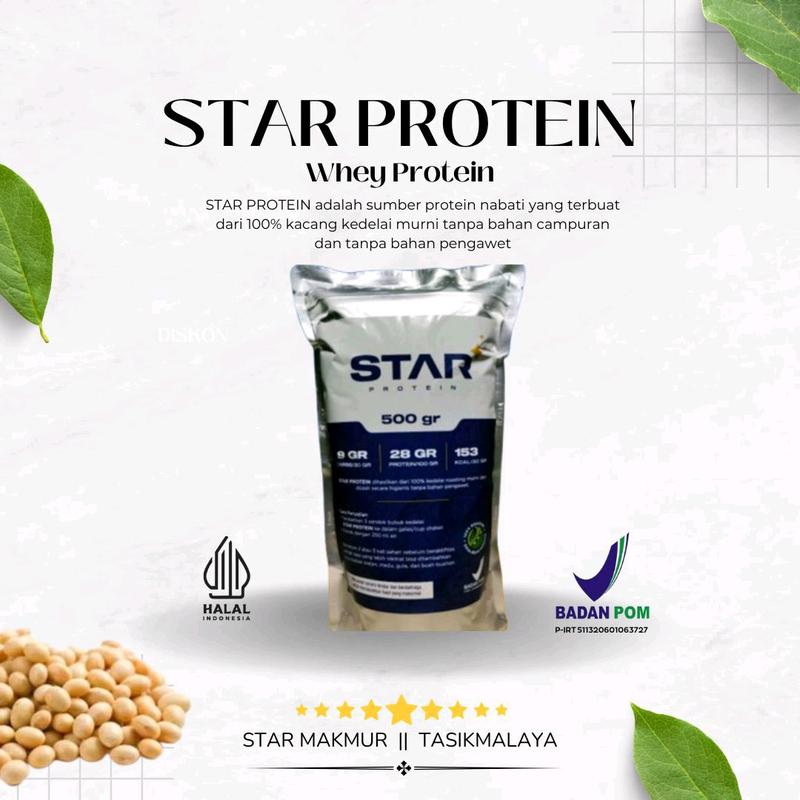 Star Protein Whey Protein Bubuk Kedelai Murni - 500 Gram - Shop | Tokopedia