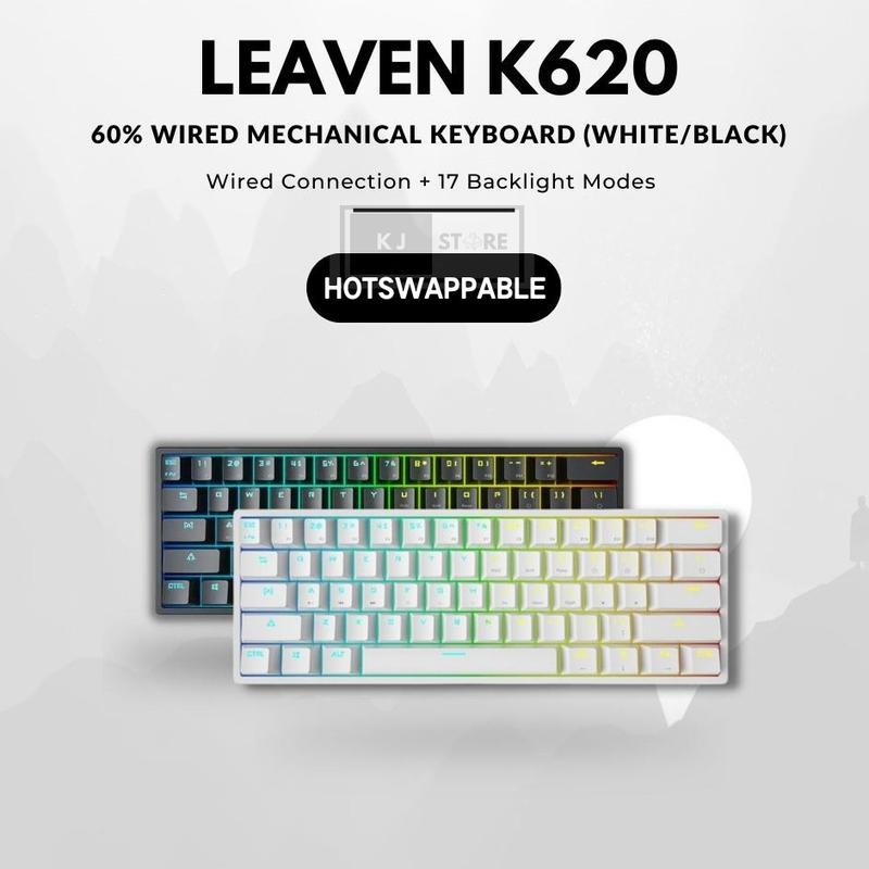 【Malaysia Stock】Leaven K620 Wired 61 key Mechanical Keyboard - TikTok ...