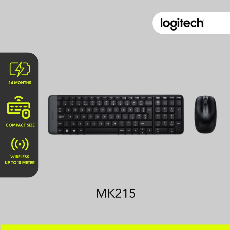 Logitech MK215 Wireless Keyboard Mouse - Shop | Tokopedia
