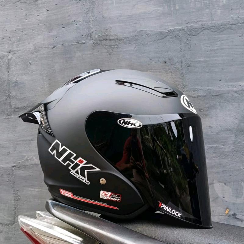 HELM HALFFACE |NHK R1 SOLID DOBLEVISOR, PAKET SPOILER, SLOT INTERCOM ...