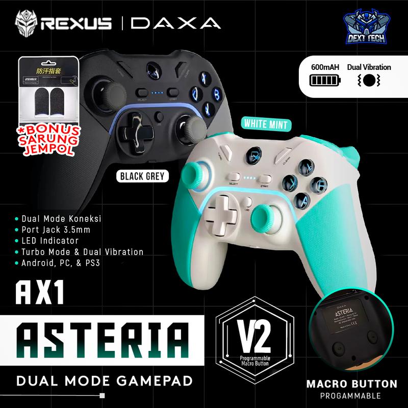 Rexus Daxa Asteria AX1 Gamepad Hall Effect Wireless - Shop | Tokopedia