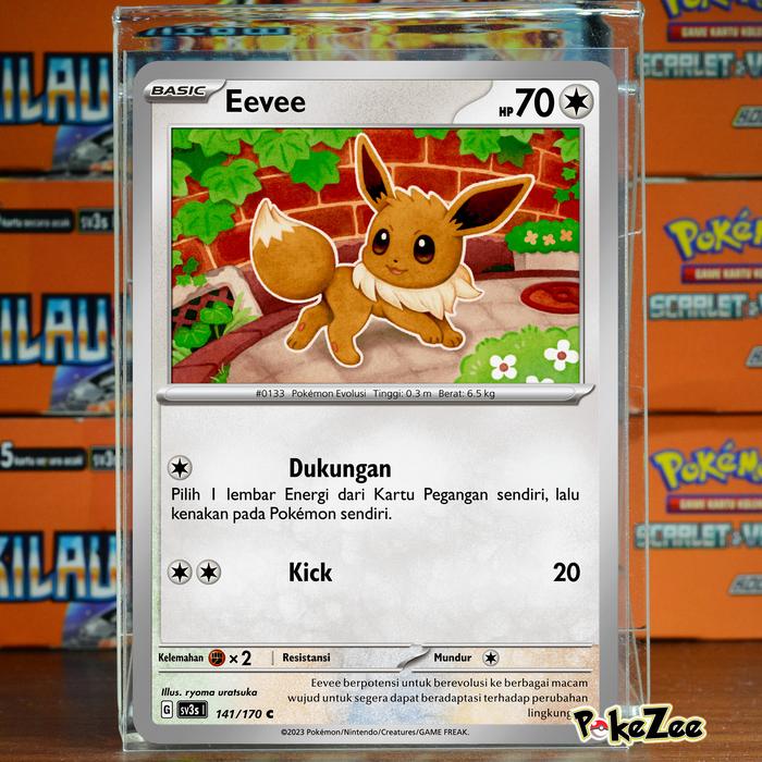 Jual Eevee Espeon Umbreon sv3s TCG Kartu Pokemon Indonesia Seri Kilau ...