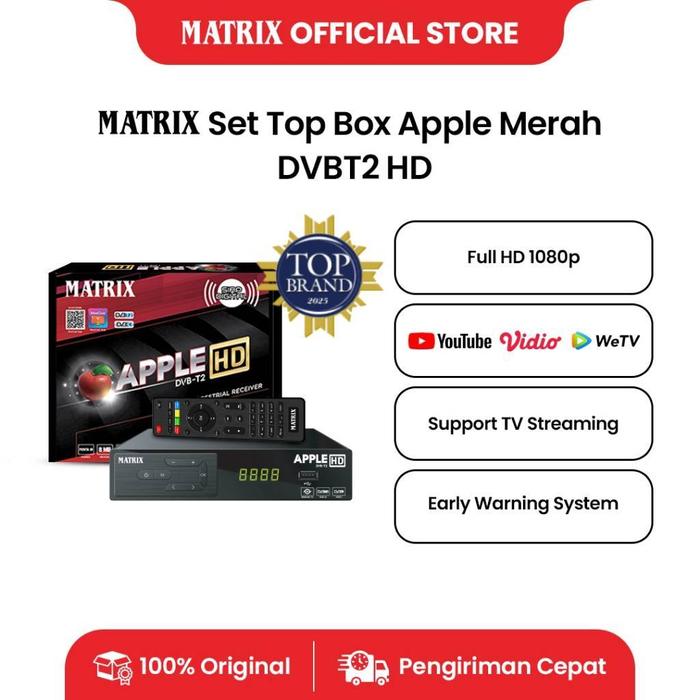 Promo MATRIX Set Top Box Apple Merah DVBT2 HD / STB TV Digital ...