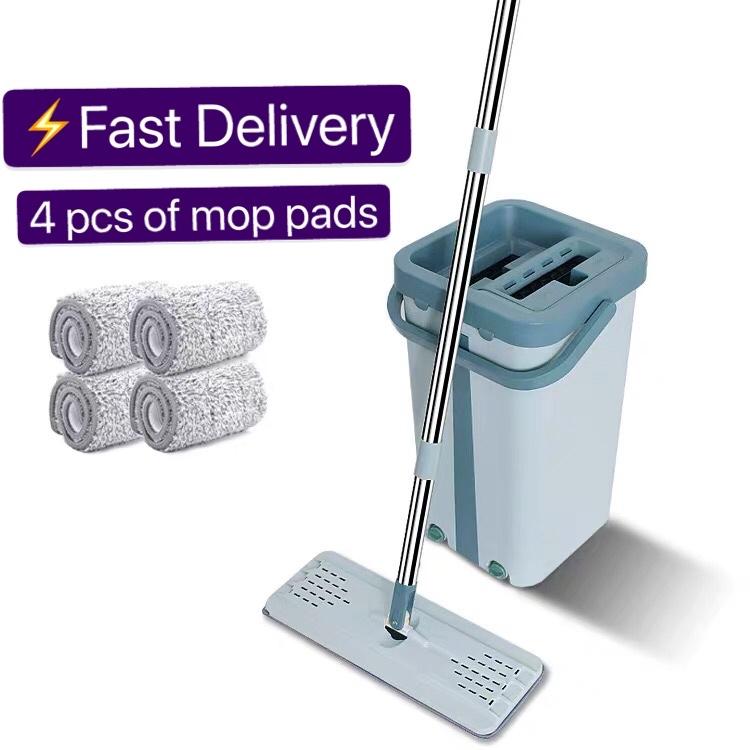 SG SELLER |EZZY MOP Magic Cleaning Mops Free hand Squeeze Flat - TikTok ...