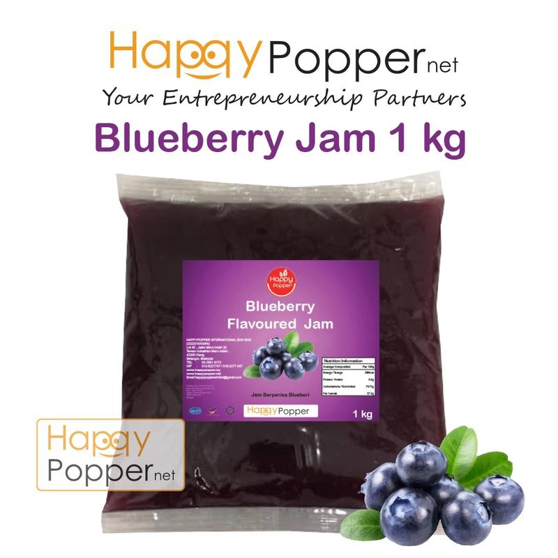 Happypopper Strawberry Blueberry Jam Paste Spread Bakery Filling ...