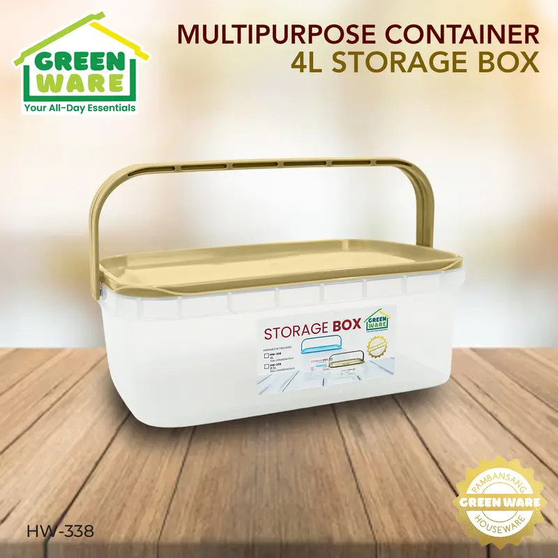 GREENWARE 4 Liters Multipurpose Container w/ Handle HW-338 - TikTok ...