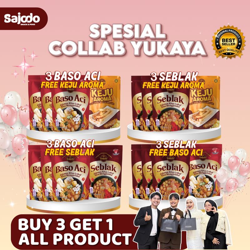 [BUY 3 GET 1] BUNDLING SPECIAL - BELI 3 DAPAT 4 PRODUK SAJODO SNACK ...