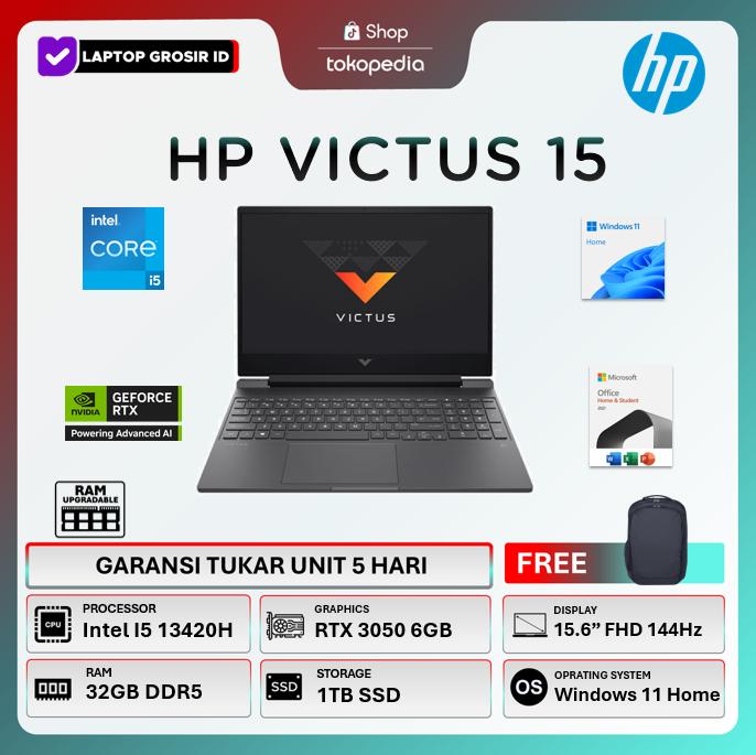 Promo HP Victus 15-fa2716TX Core i5 13420H RTX3050 6GB 32GB 1TB 15,6 ...