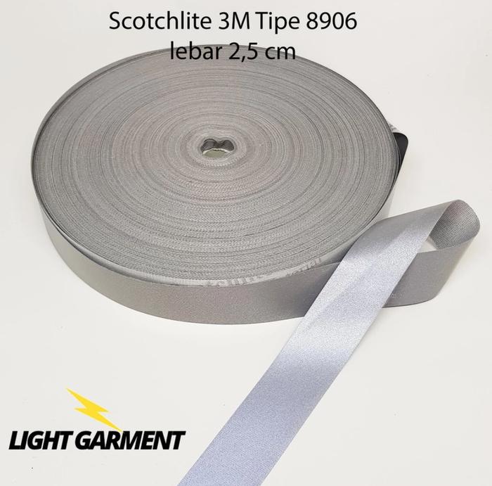 Jual Scotchlite Skotlet Reflektor Kain merk 3M 2,5 cm Original tipe ...