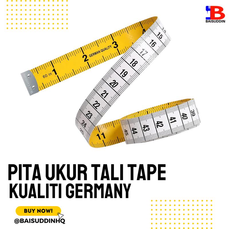 60 Inchi Tali Tape Badan Baju Tukang Jahit Tailor inci cm 1. - TikTok ...