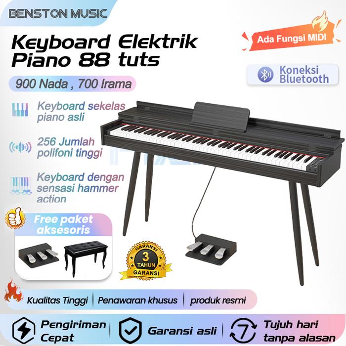 Promo Benston Music - Keyboard elektrik Piano 88 tuts Sampul Lipat ...