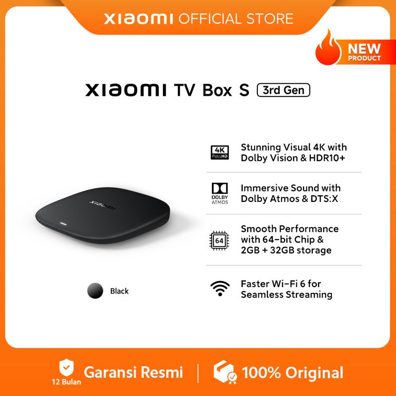 Xiaomi TV Box S (3rd Gen) | Stunning Visual 4K with Dolby Vision ...