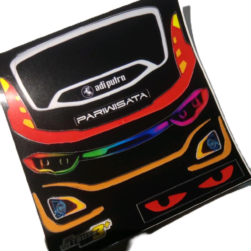 Stiker Jetbus 3 RGB sudah cutting, bahan vinyl laminasi dan juga - Shop ...