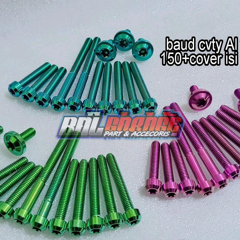 baud titanium cvty vario 125/150 pcx cbu set airduct isi 13 gr 5vietnam ...