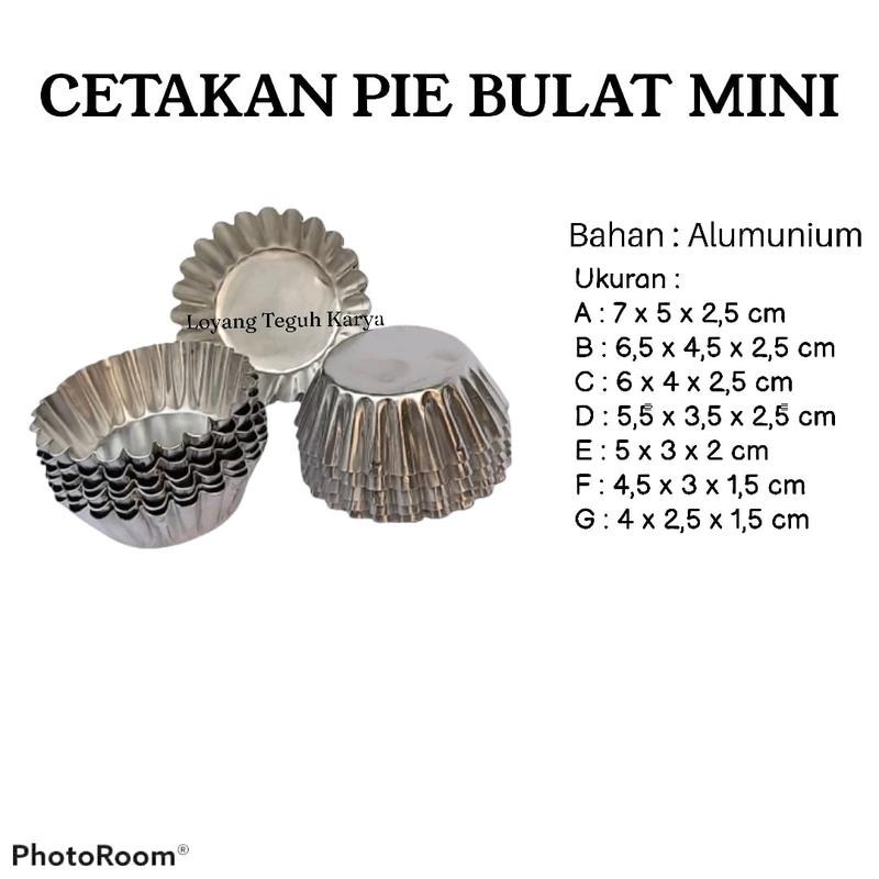 cetakan/loyang pie susu bahan alumunium tebal dan buatan sangat - Shop | Tokopedia